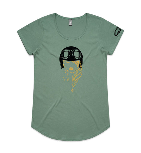 Hey Sexy Motorbike Lady Designed Tee Tribalmoto